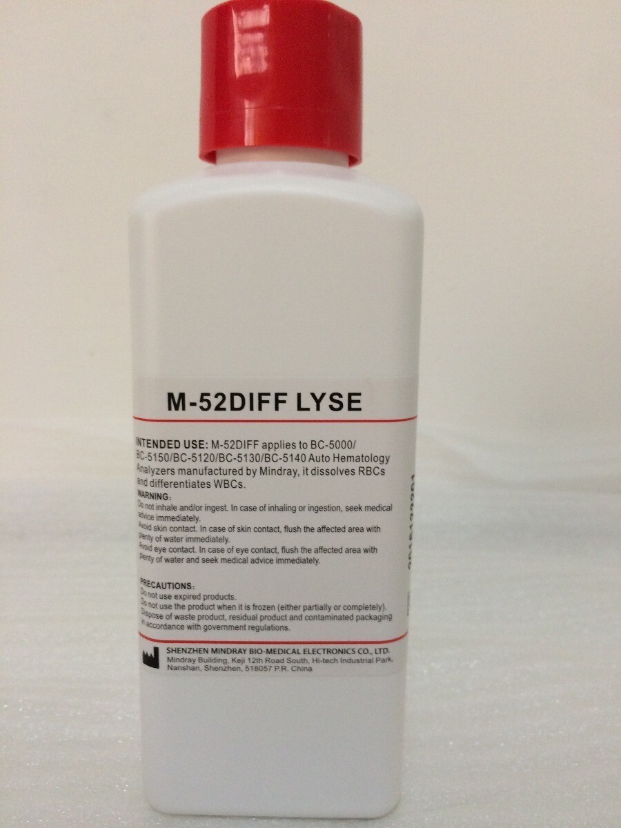Hematology Analyzer - Lyse Diff, M-52Diff, 500mL, MINDRAY