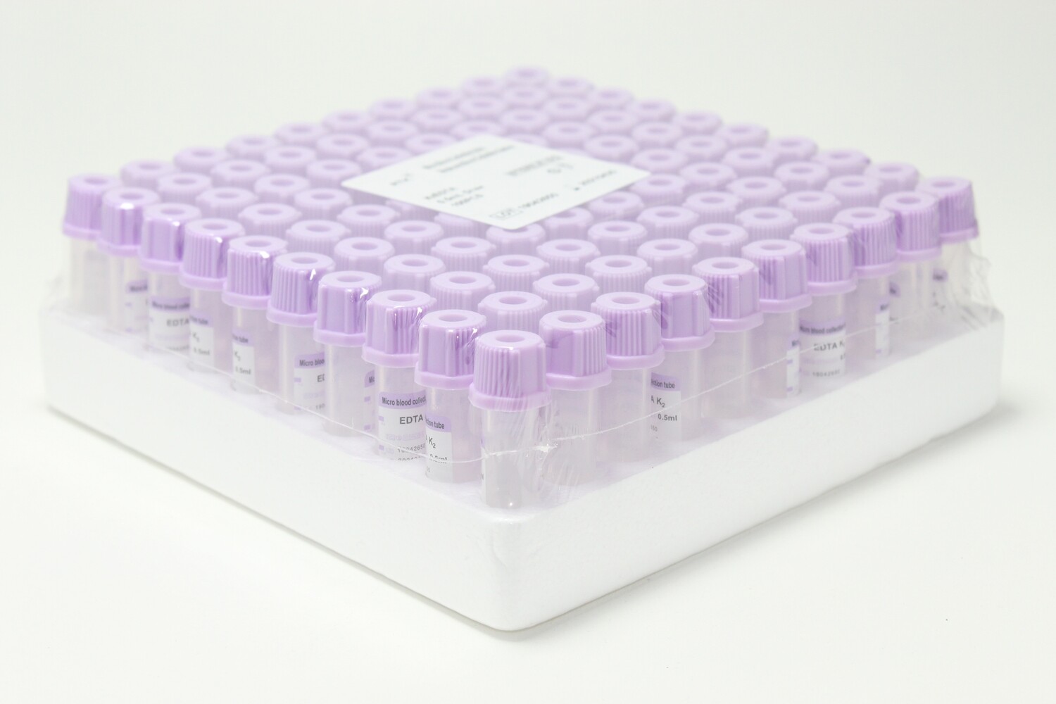 Lavender Top/EDTA Micro Capillary Blood Collection Tubes