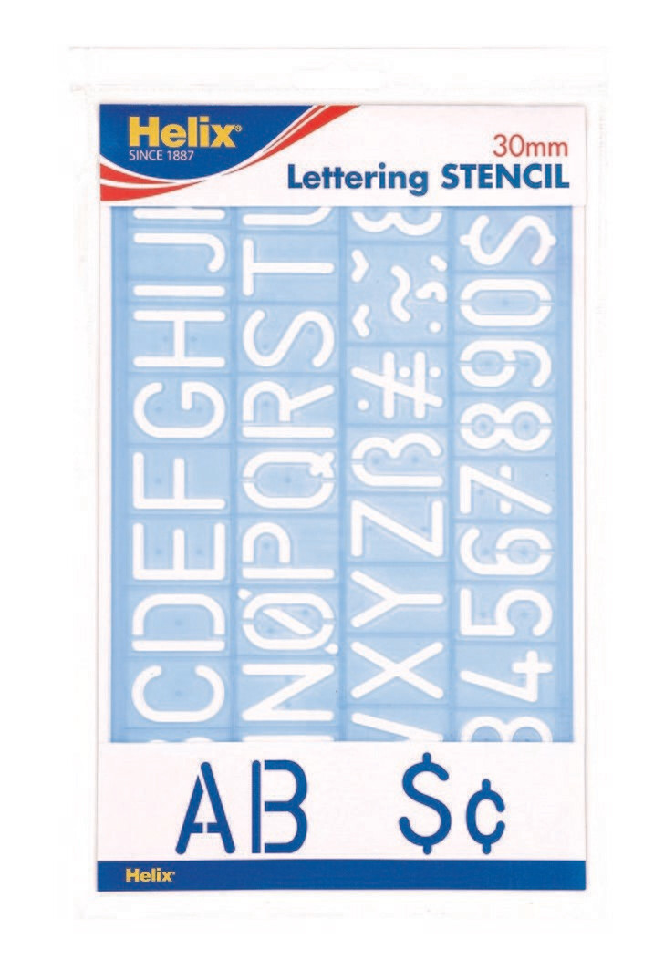 Helix 30mm Lettering Stencil