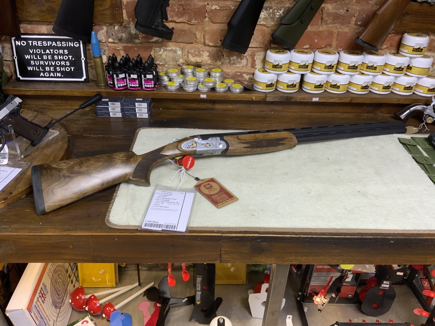 ATA SP Elegant Gold 12 Gauge Over And Under (RH) 30”/ 14 1/4”/