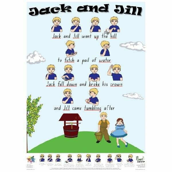 Nursery Rhymes Poster - Jack and Jill