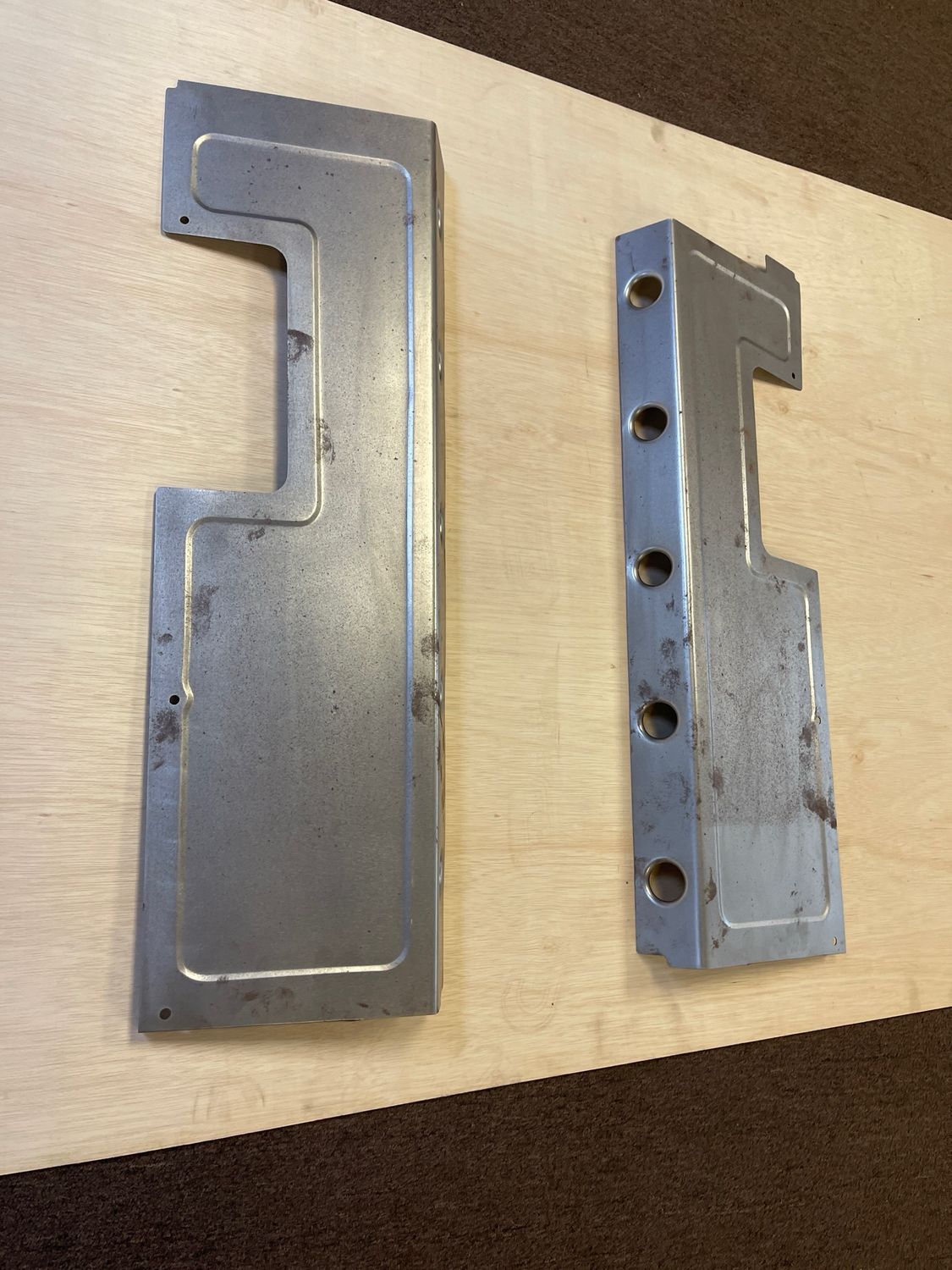 67-72 1 Piece Inner Fenders With Hood Hinge Cut Out And Dimple Dies ...