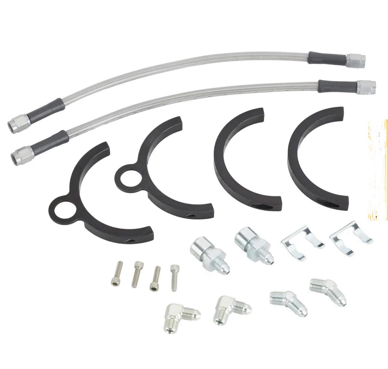 Wilwood Flex line Clamp On Axle Bracket Brake Line Kit-12” Length