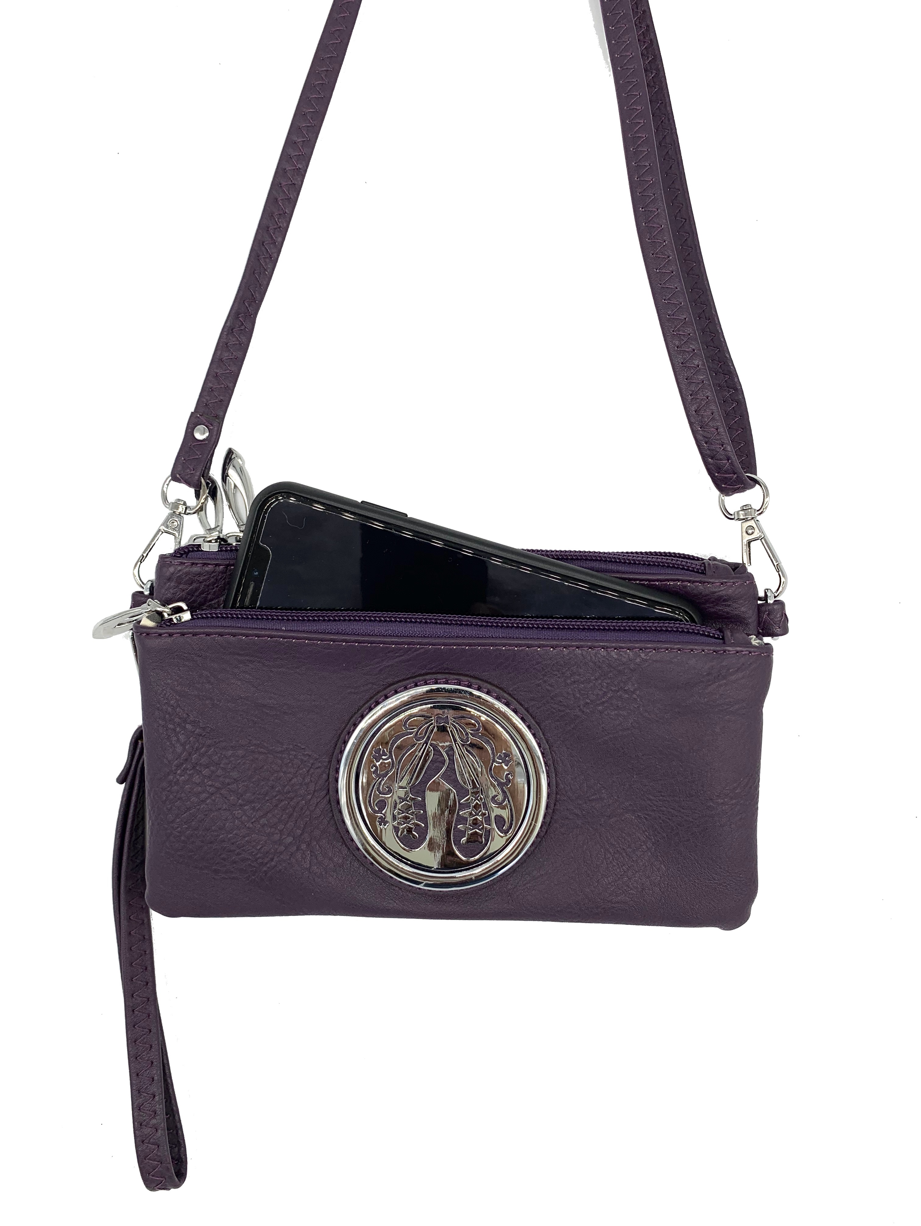 7519 Tri Zip Cell Phone Bag