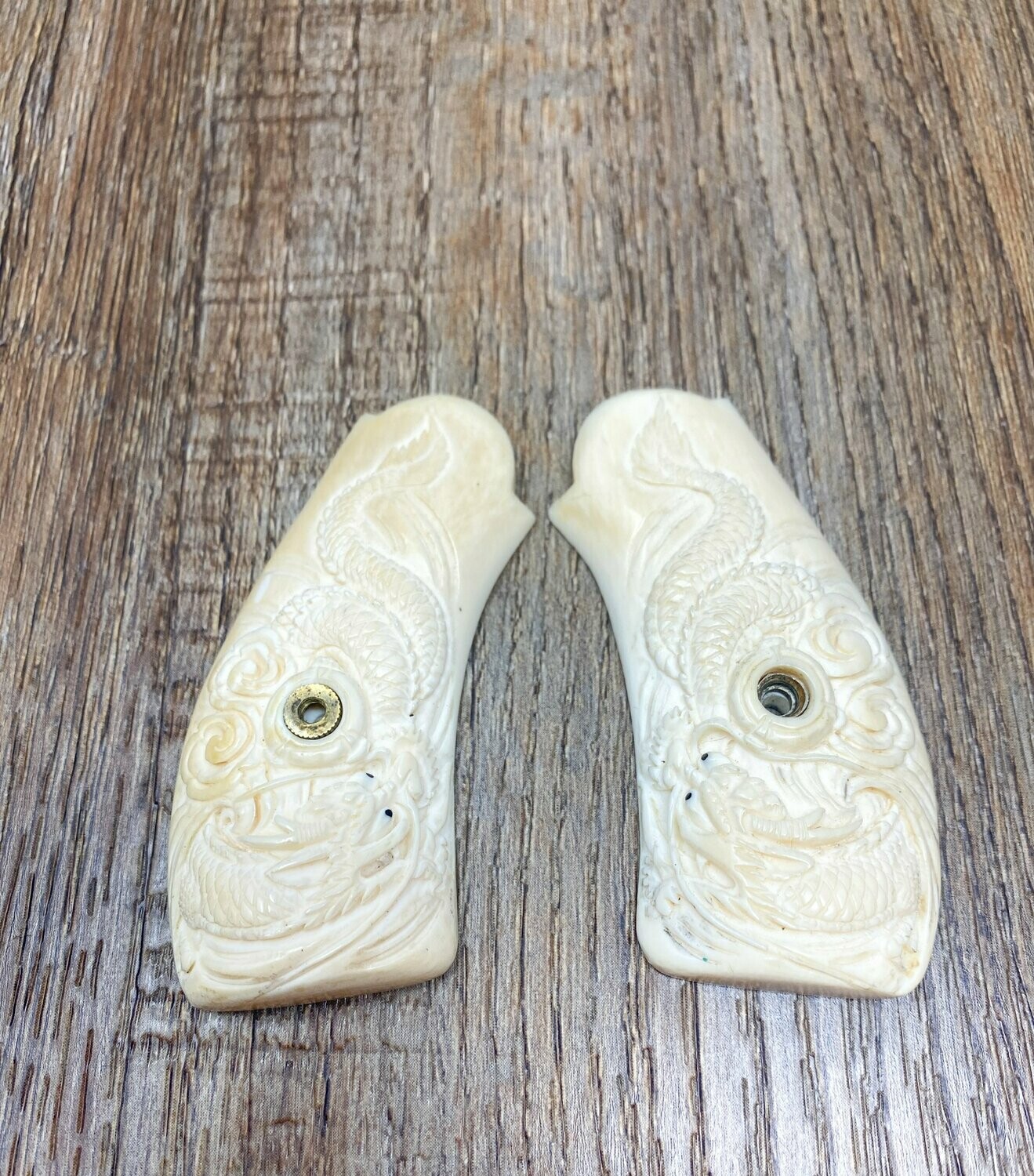 Carved Ivory Grips for Smith & Wesson I Frame