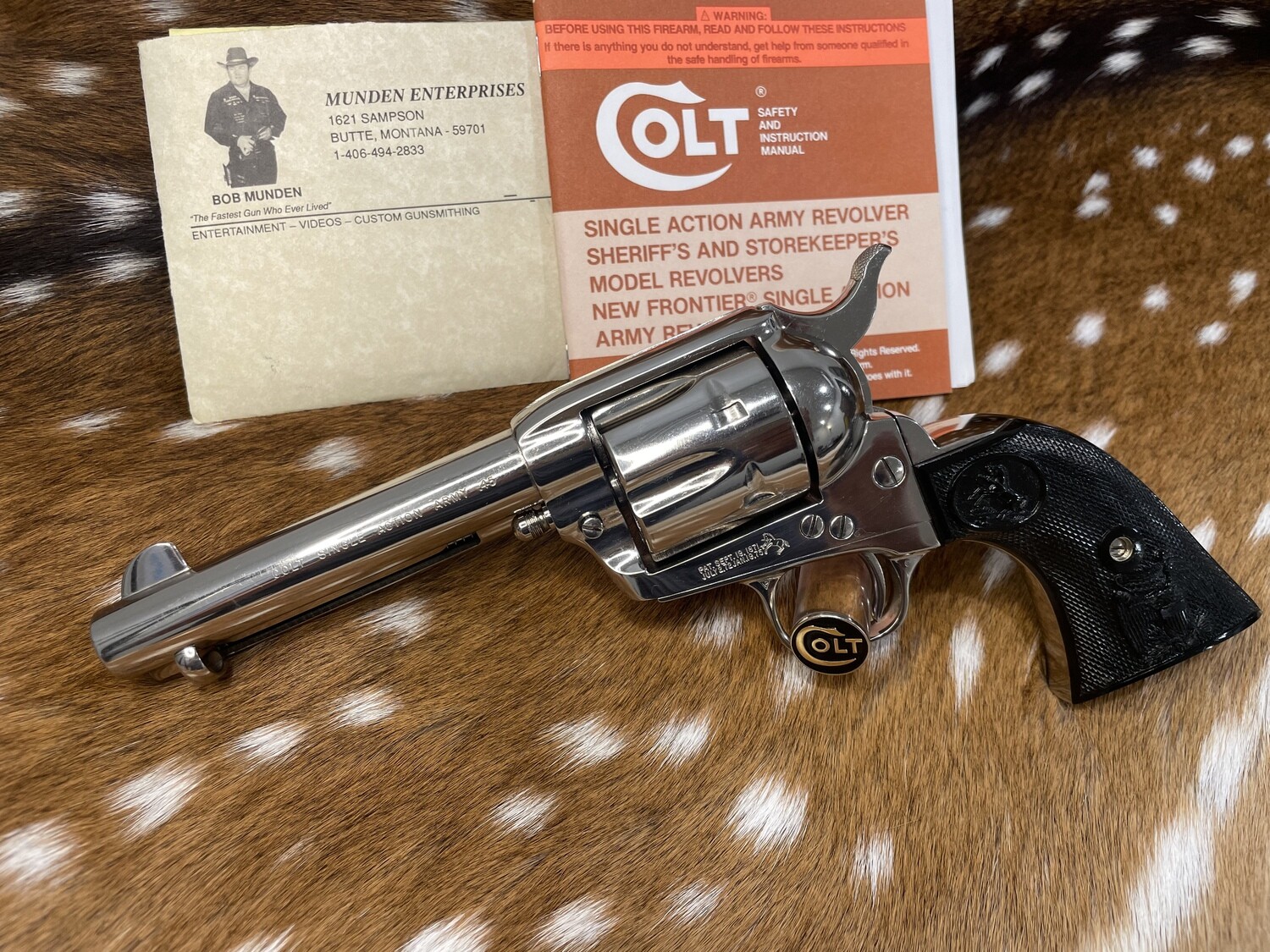 3rd Generation Colt Single Action Army .45 Colt Bob Munden Custom