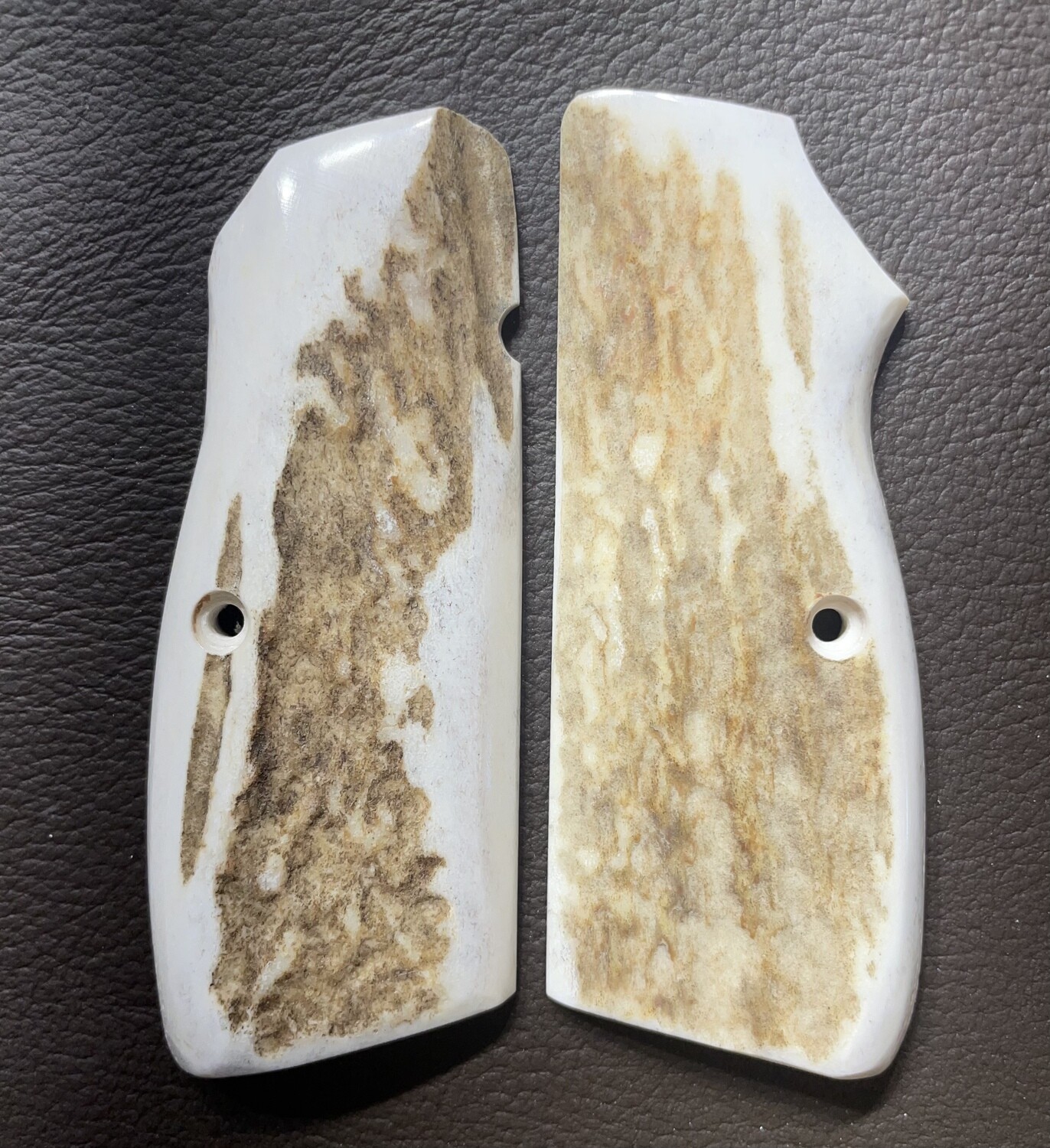 Browning Hi Power Elk Stag Grips