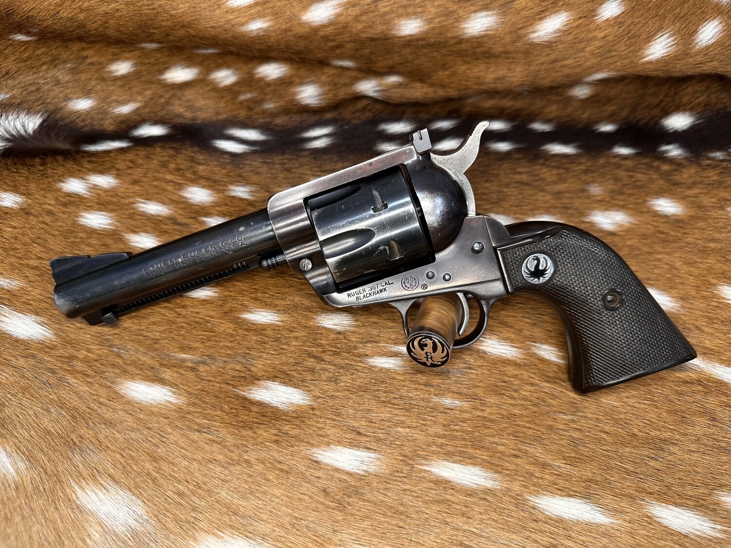 1955 3 Digit Serial Flat Top Ruger Blackhawk .357 cal Revolver