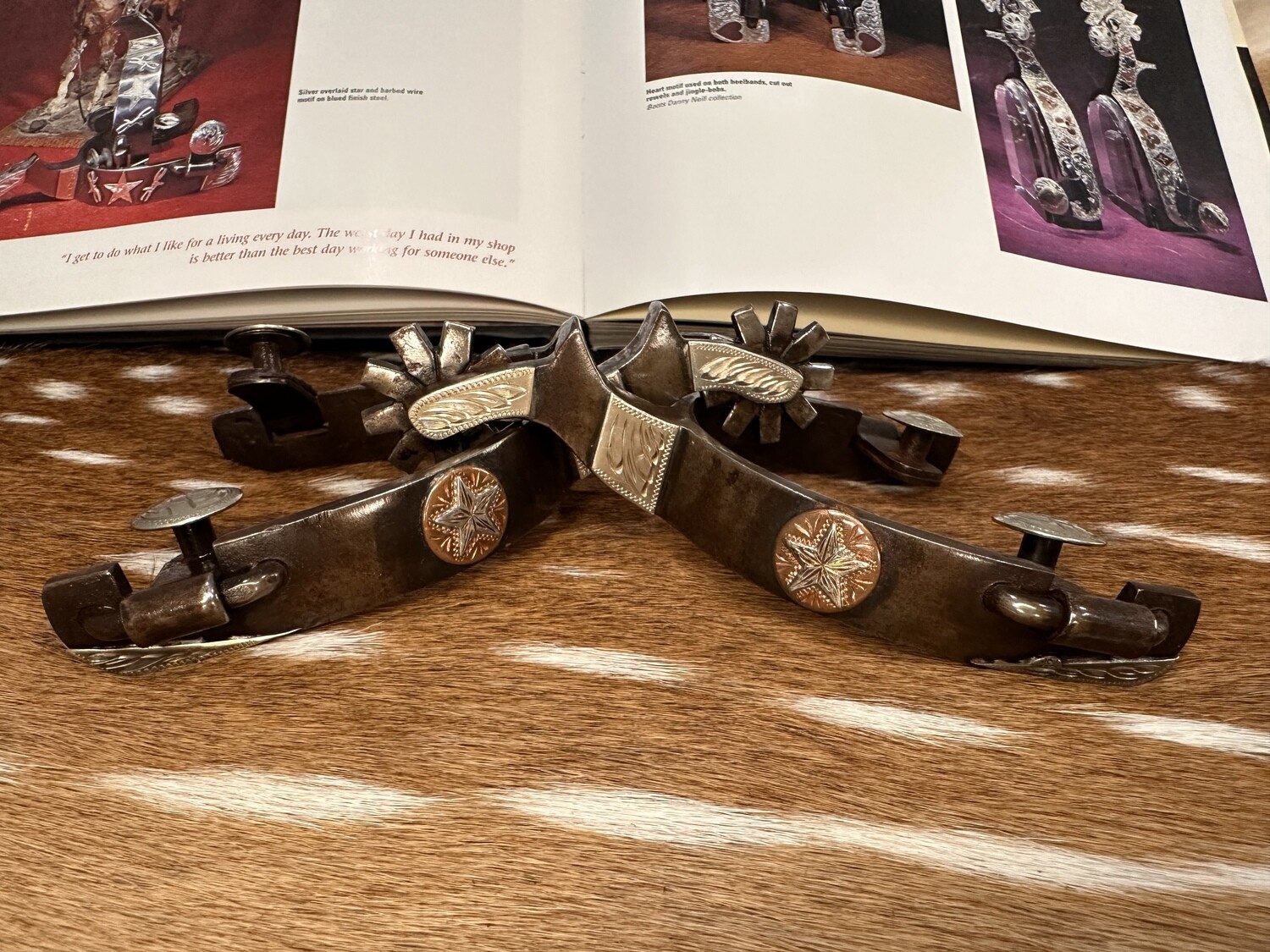 Handmade Dale Bass Star Spurs