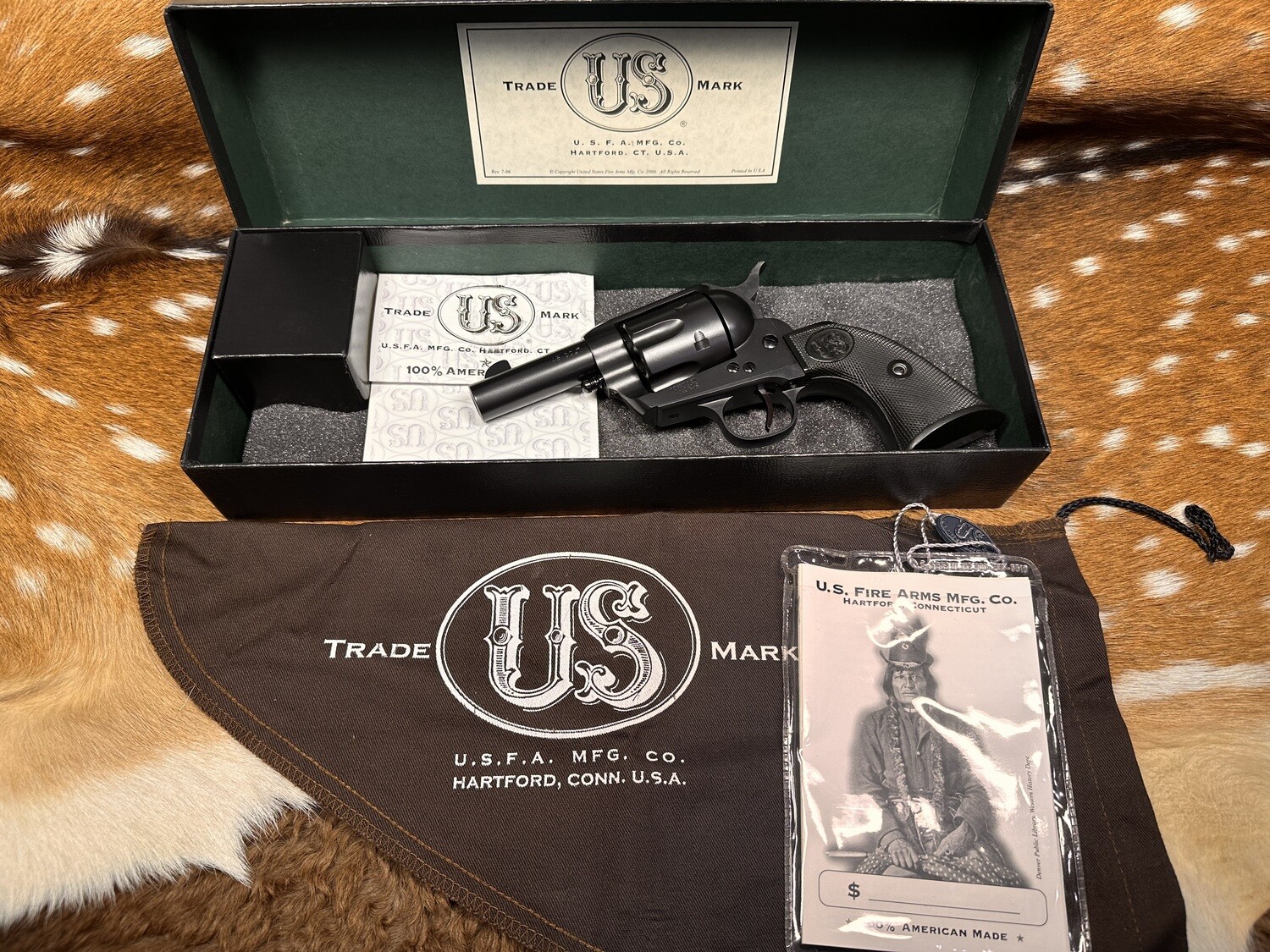 New in Box U.S. Firearms USFA Rodeo Sheriff's Model 3″ .45 Colt SAA ...