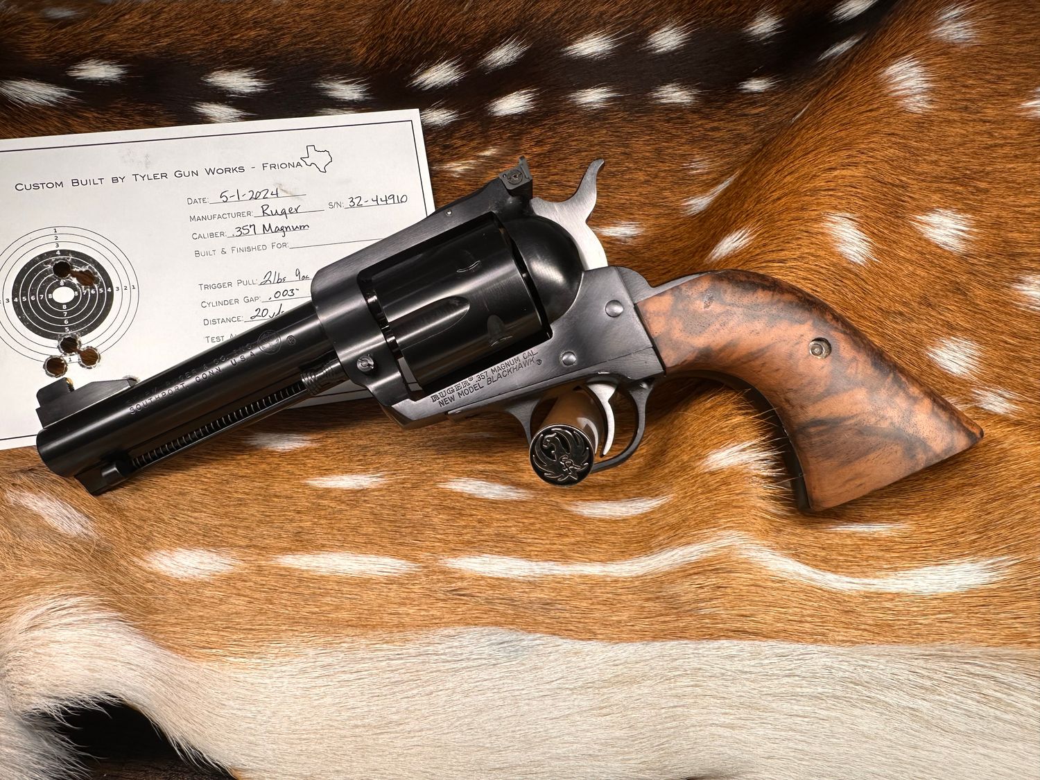 TGW Custom Ruger New Model Blackhawk .357 Mag Revolver