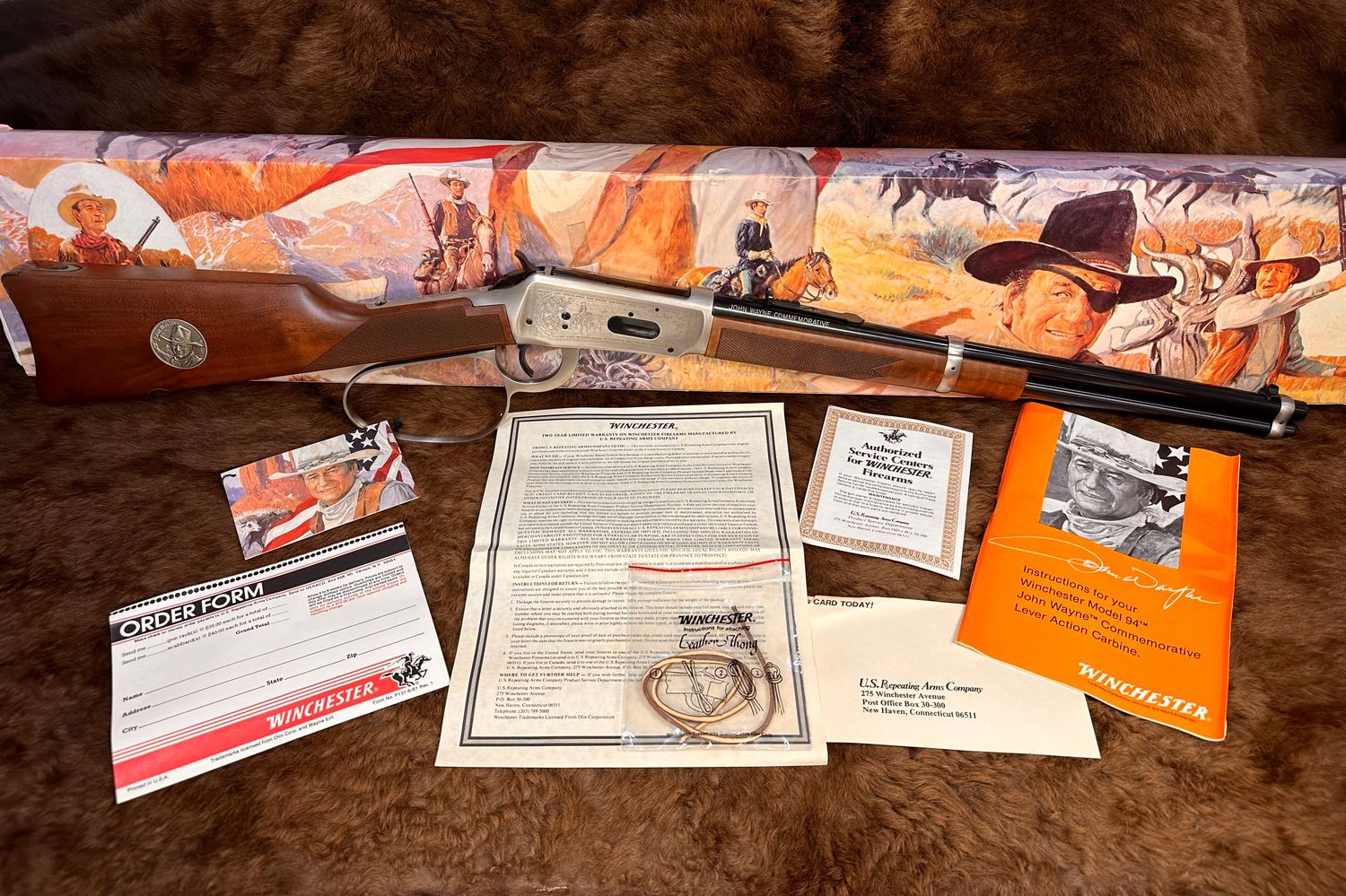 John Wayne Commemorative Winchester Model 94 .32-40 Lever Action Rifle