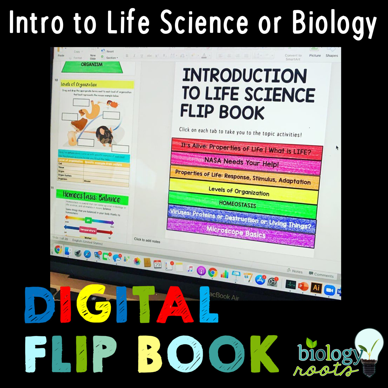 Introduction to Life Science or Biology Digital Flip Book - Store ...