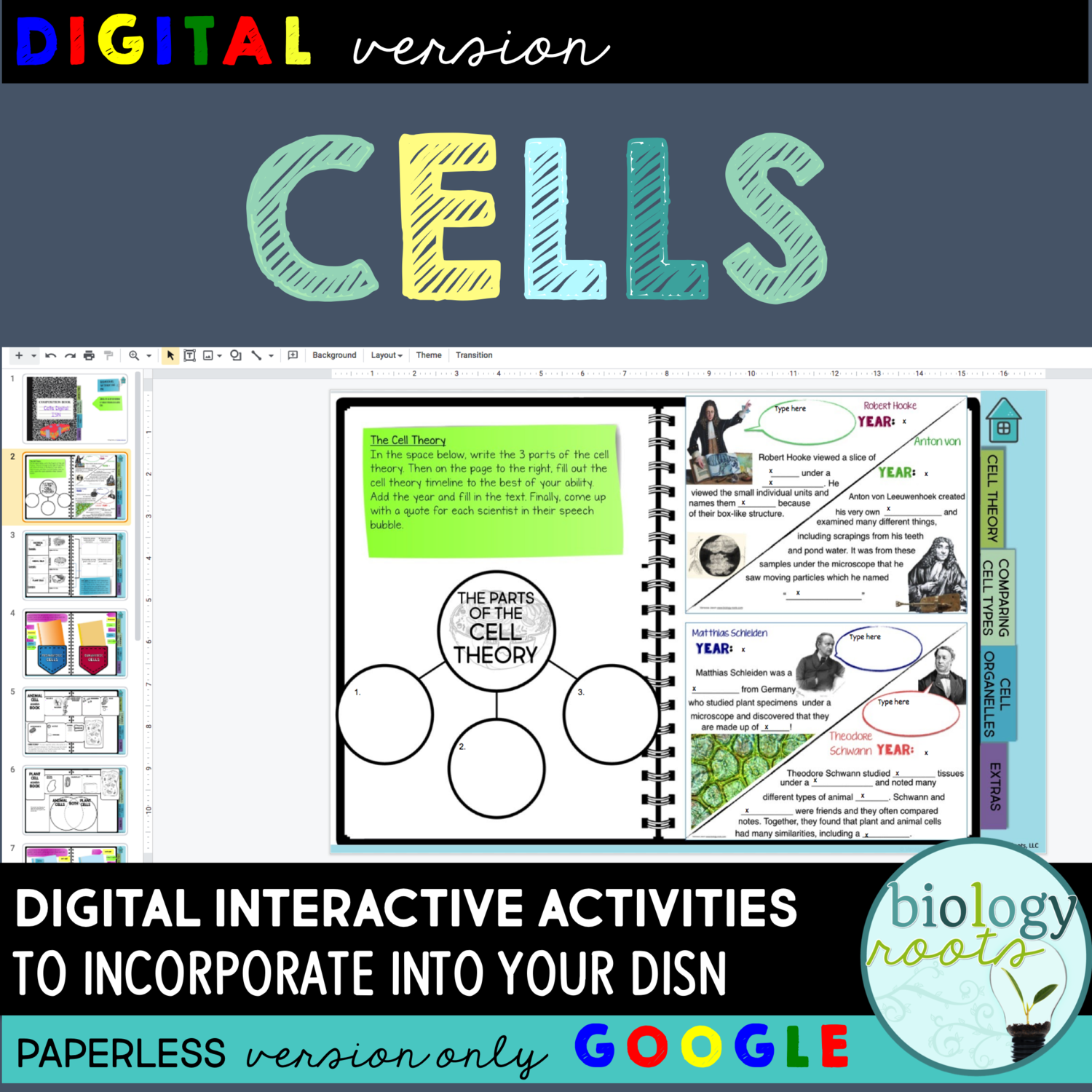 Cells Digital Interactive Activities - Store - Biology Roots