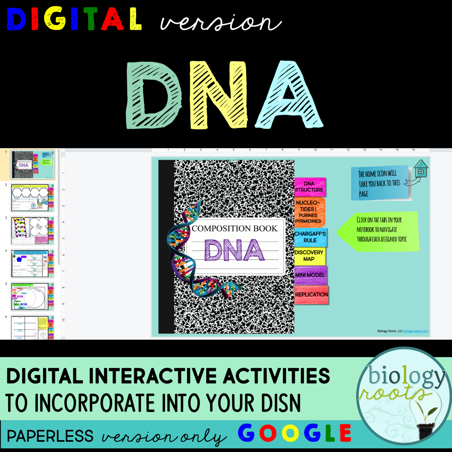 DNA Digital Interactive Activities - Store - Biology Roots