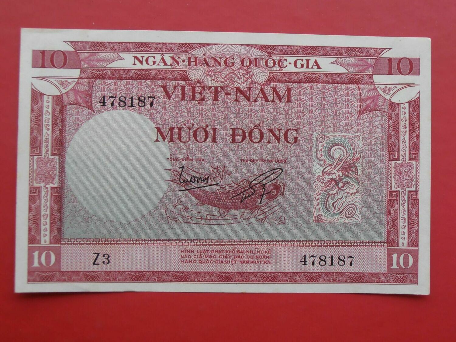 Vietnam 10 Dong - 1955