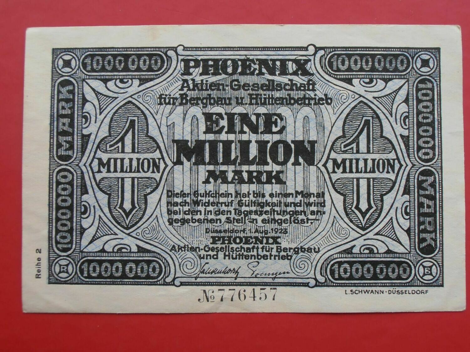 Germany Phoenix 1 Million Marks - 1923