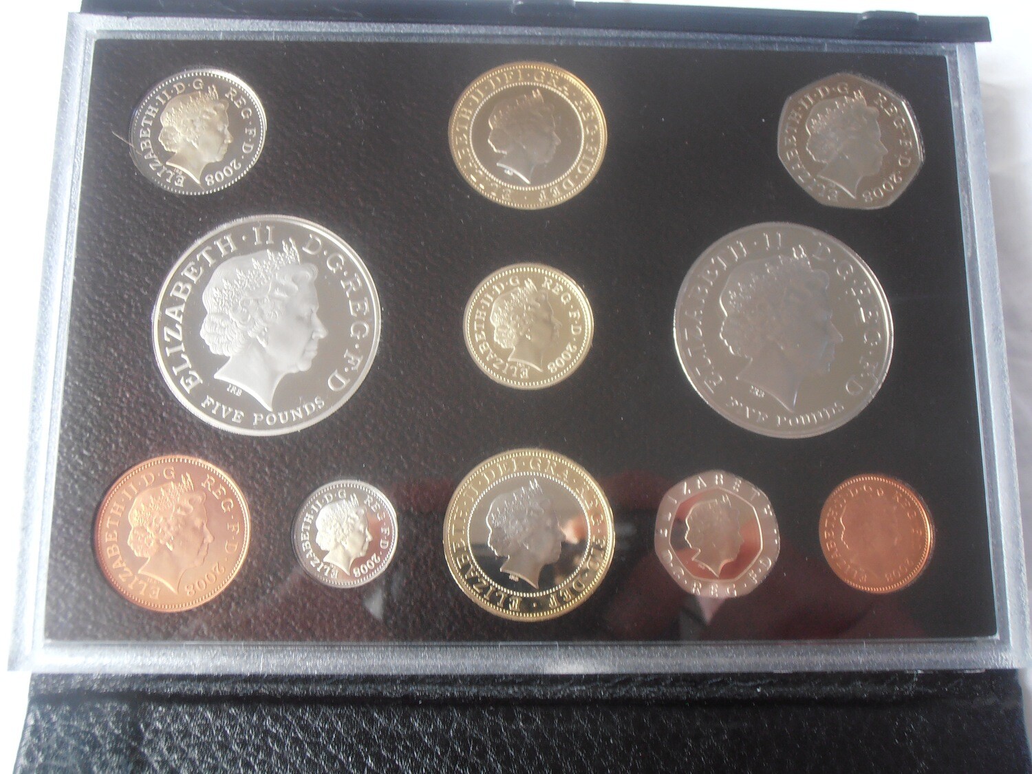 2008 - Proof Set (Delux Black Leather Case)