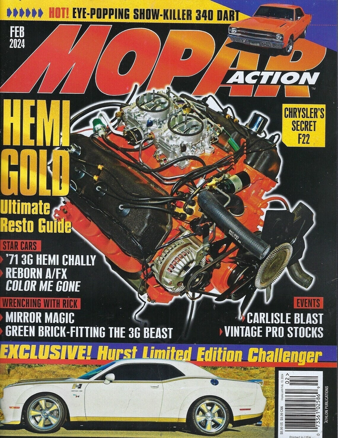Car Magazines for Inmates | MOPAR Action Magazine February 2024 | Store ...