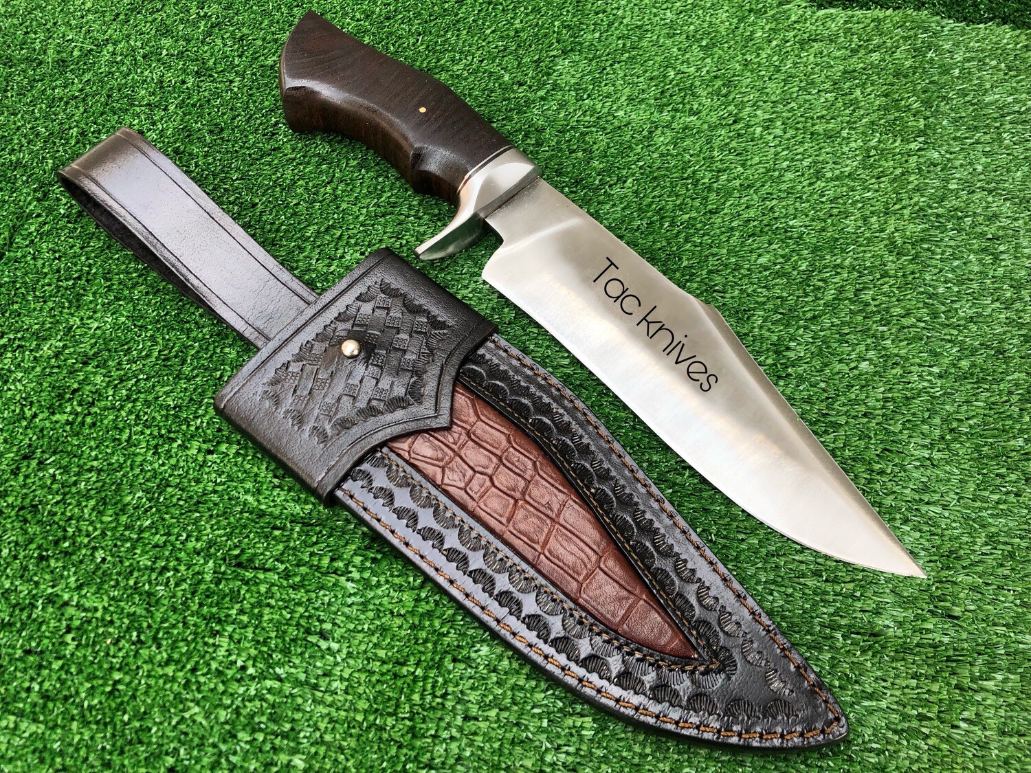 Handmade Pig Sticker Knife With Rose Wood Handle