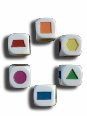 Colored Shapes Dice | Summerbook