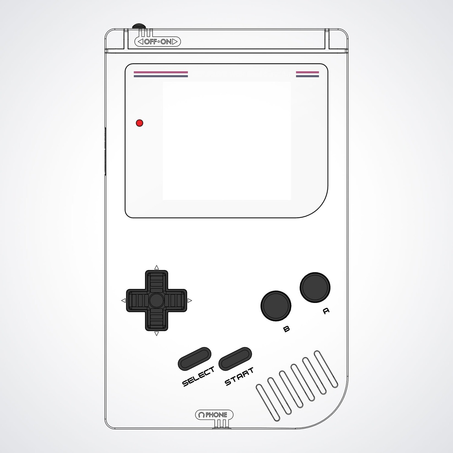 Game Boy Original Printed Shell Kit (Design Your Own)