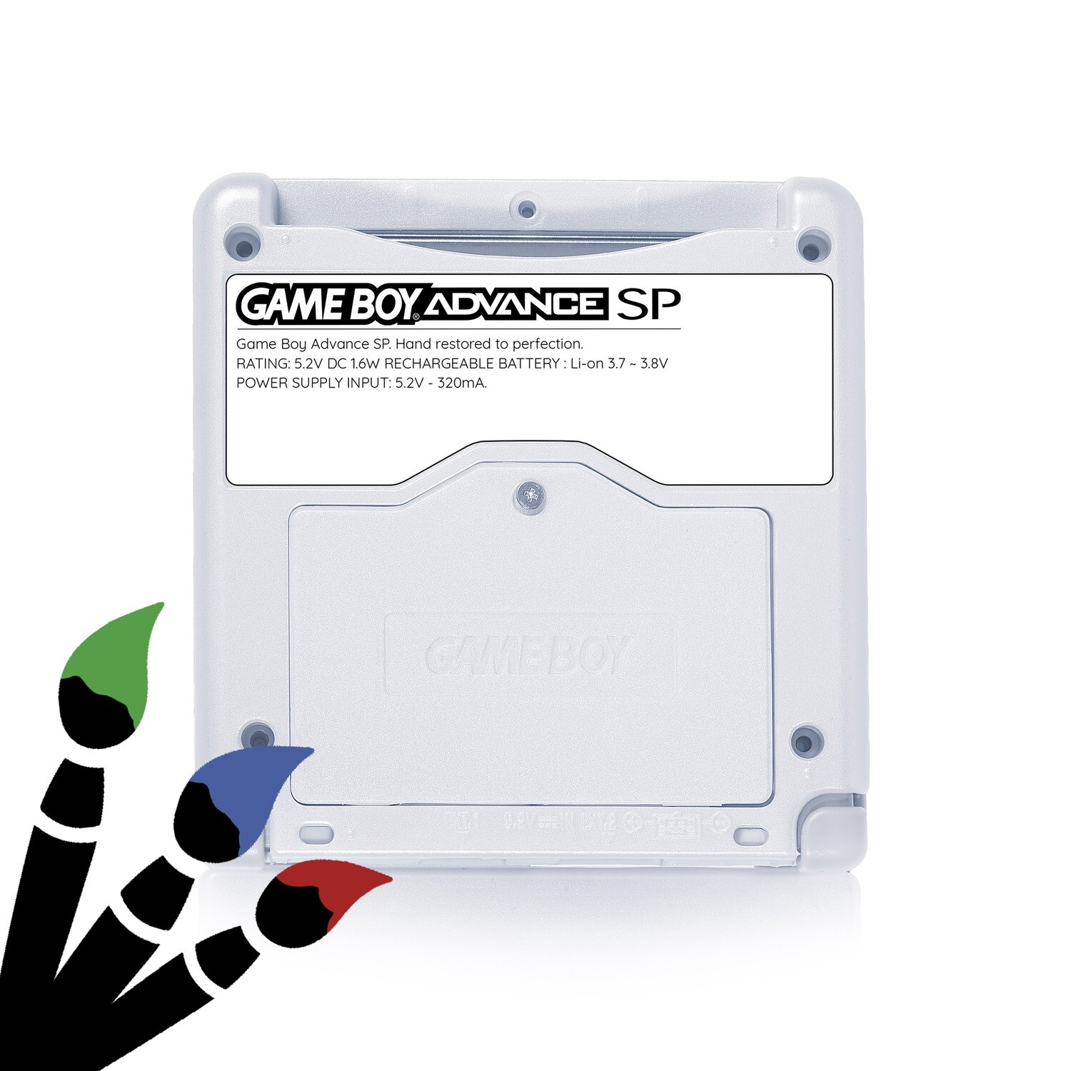 Game Boy Advance SP Back Sticker (Custom Design)