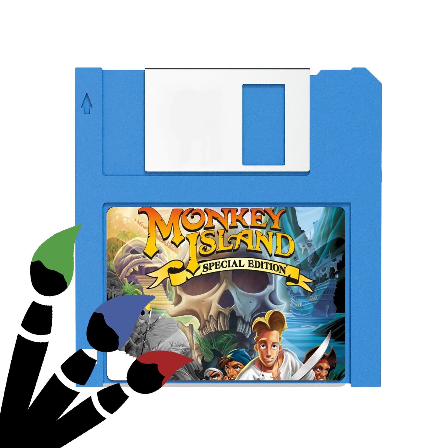 Floppy Disk Sticker (Custom Design)