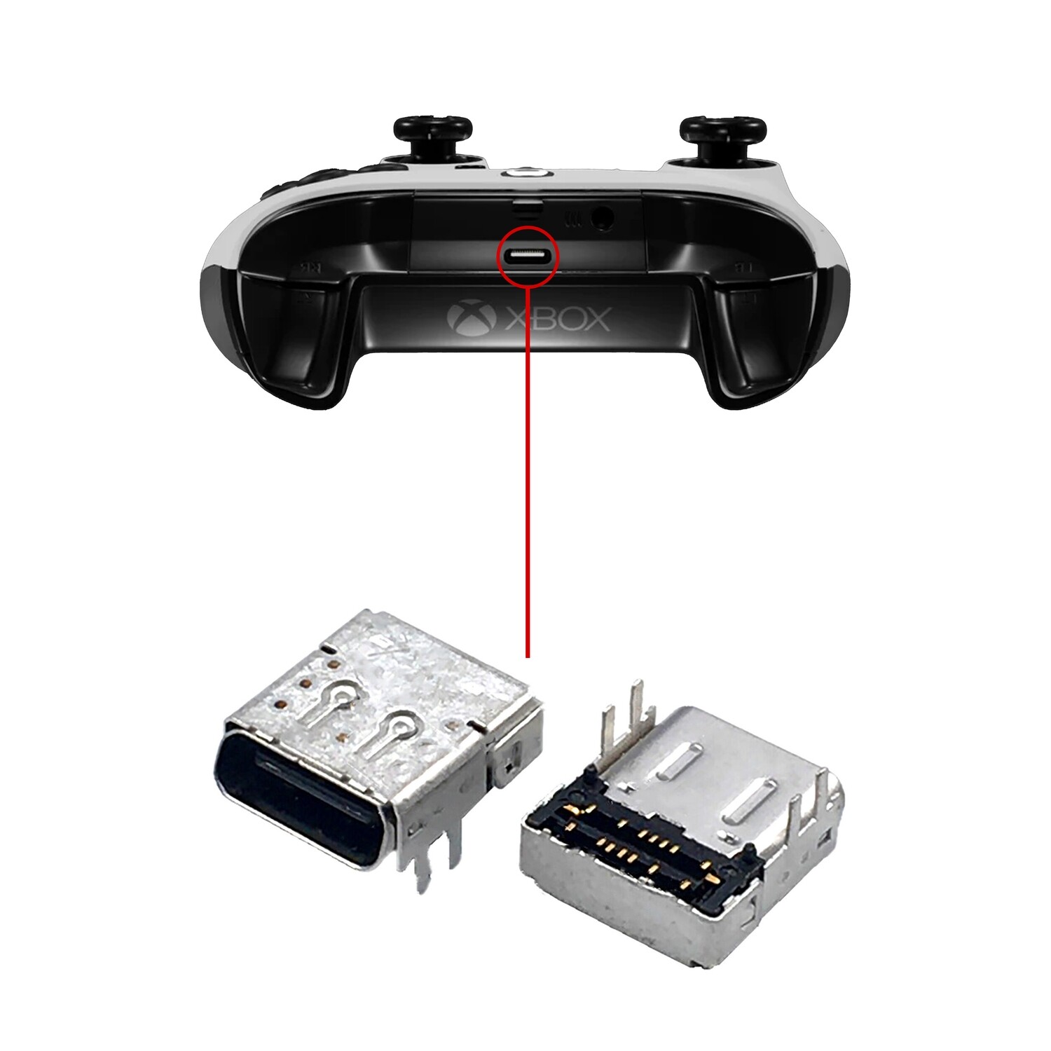 Xbox Series X Elite 2 USB-C Port Connector