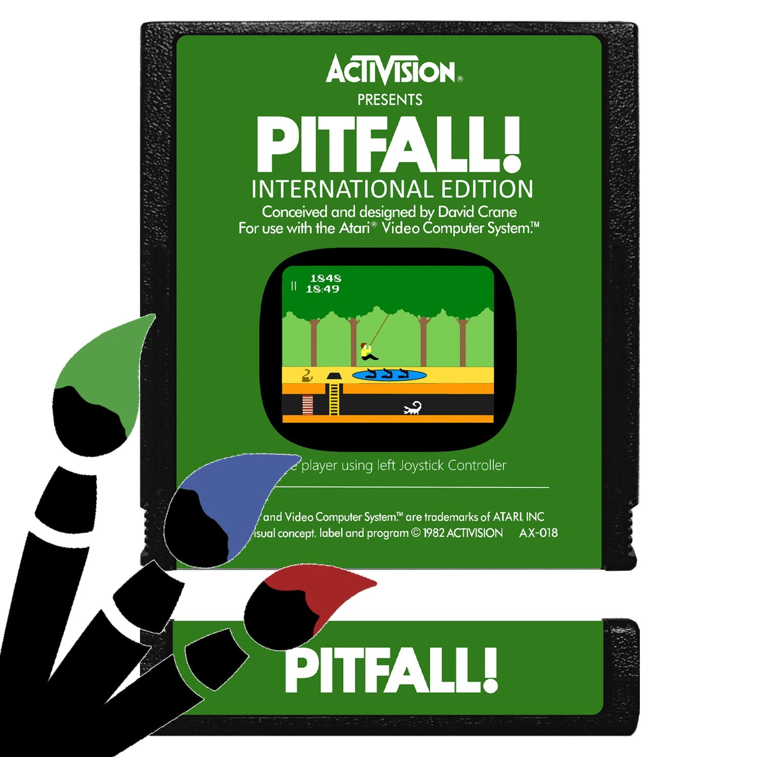 Atari 2600 Cartridge Sticker Activision Style (Design Your Own)