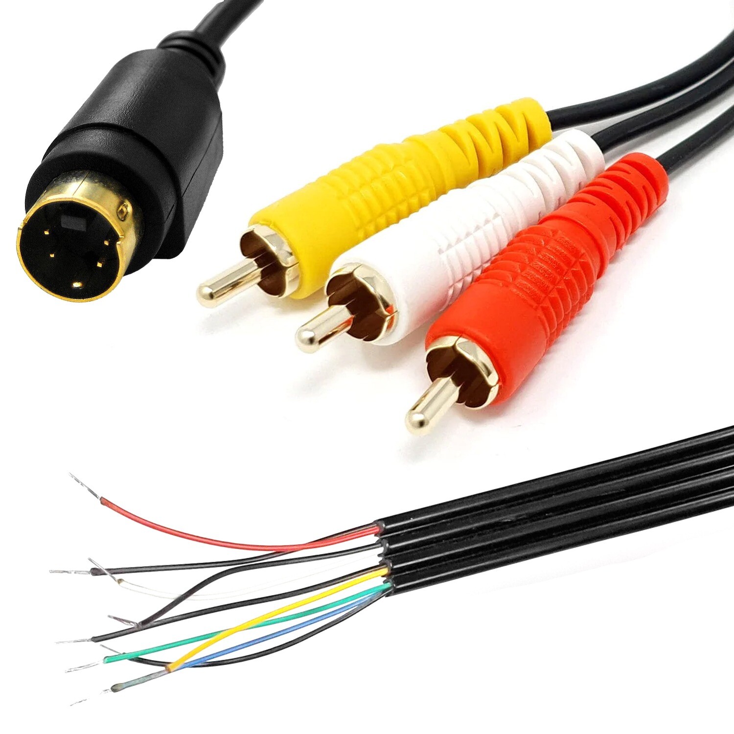 Composite + S-Video Cable (Bare)