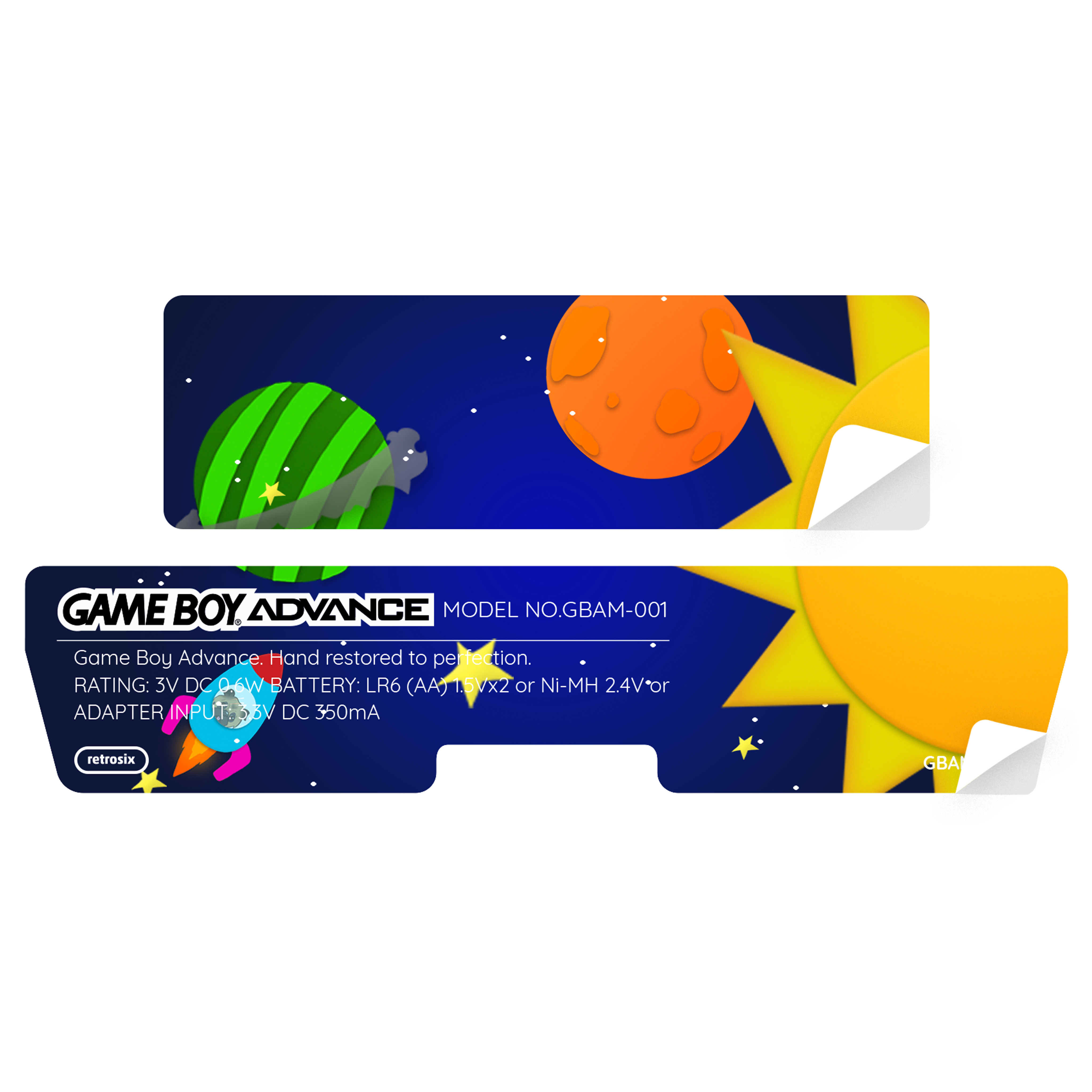 Game Boy Advance Stickers & Labels