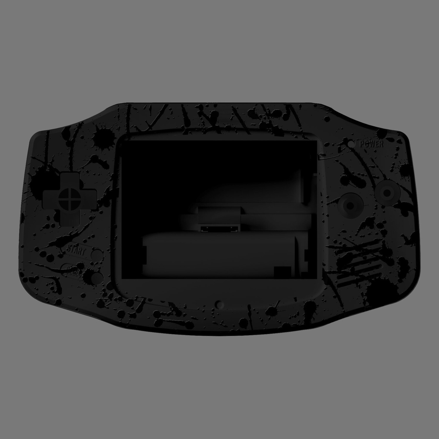 Game Boy Advance Shell (Clear Black)