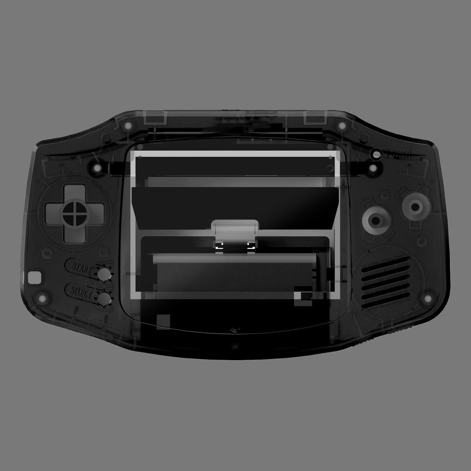 Game Boy Advance Shell (Clear Black)