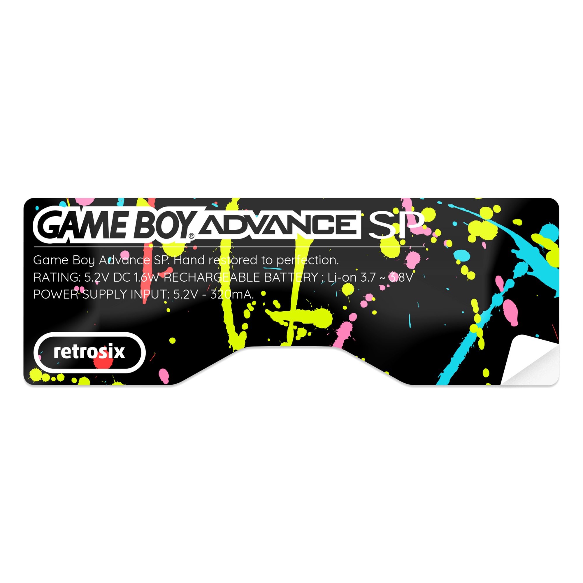 Game Boy Advance SP Stickers