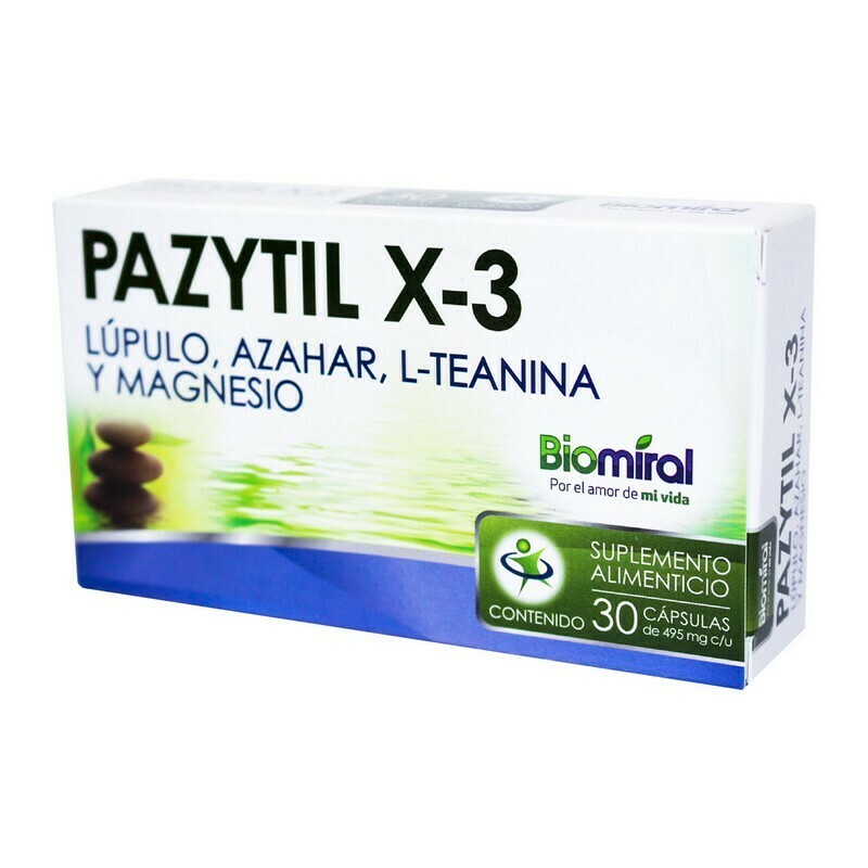 Pazytil X-3 oral 30 Cápsulas