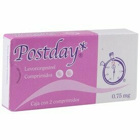 Postday Oral 0.75mg caja con 2 comprimidos