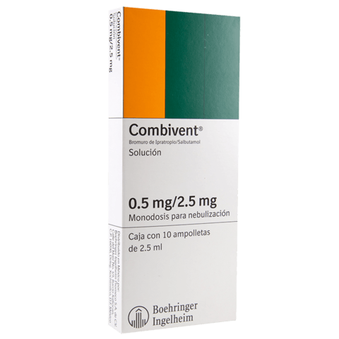 Combivent Solución Para Nebulizar 10 Ampolletas