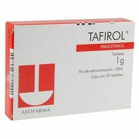 Tafirol 1g caja con 20 Tabletas