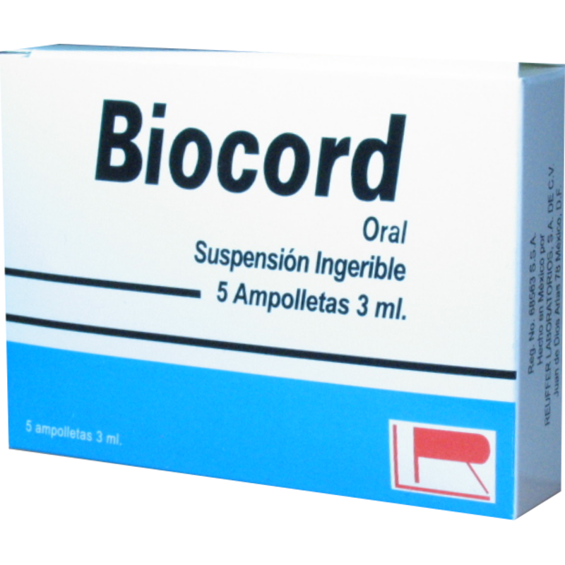 Biocord oral 5 Ampolletas