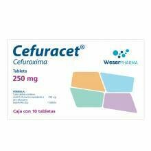 Cefuracet 250mg oral 10 Tabletas