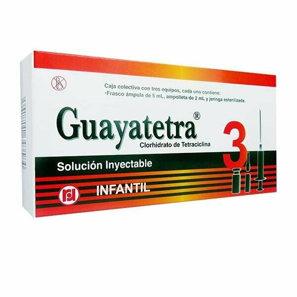 Guayatetra Infantil Solución inyectable 3 ampolletas