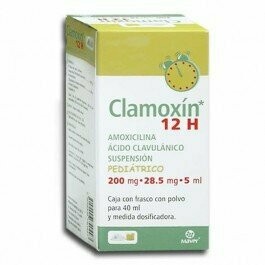 Clamoxin 12H 200mg Suspensón Oral