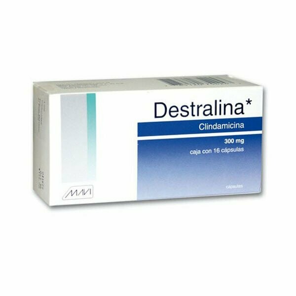 Destralina 300mg oral 16 cápsulas