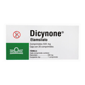 Dicynone 500mg oral 20 Cápsulas