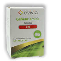 Glibenclamida 5mg oral 50 Tabletas