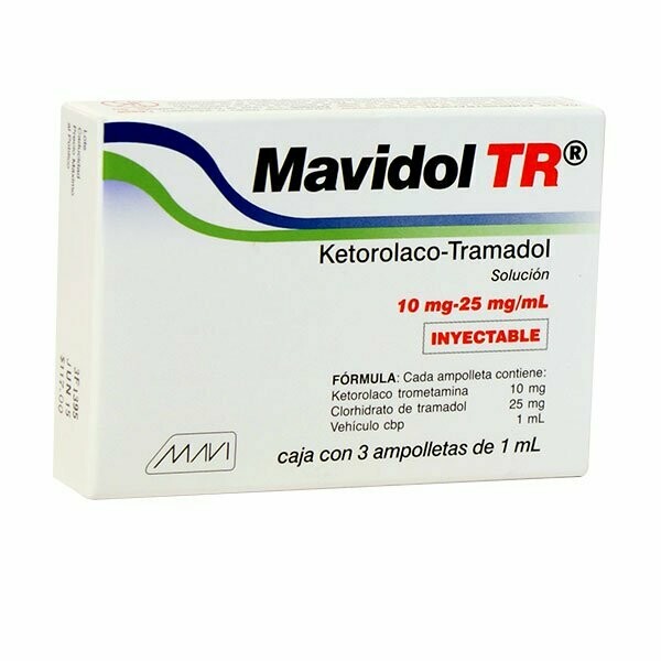 Mavidol TR solución Inyectable 3 Ampolletas