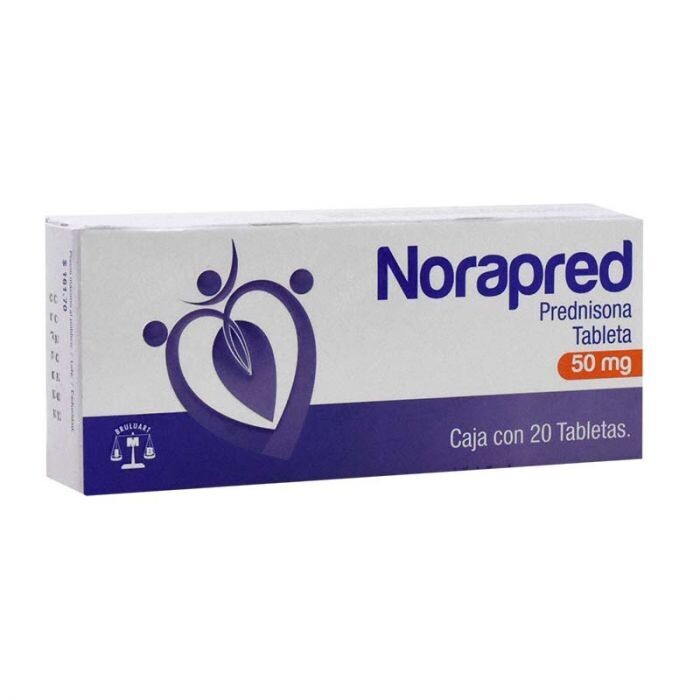 Norapred Oral 50mg 20 Tabletas