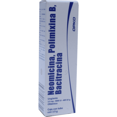 Neomicina, Polimixina B, Bacitracina Ungüento Oftálmico