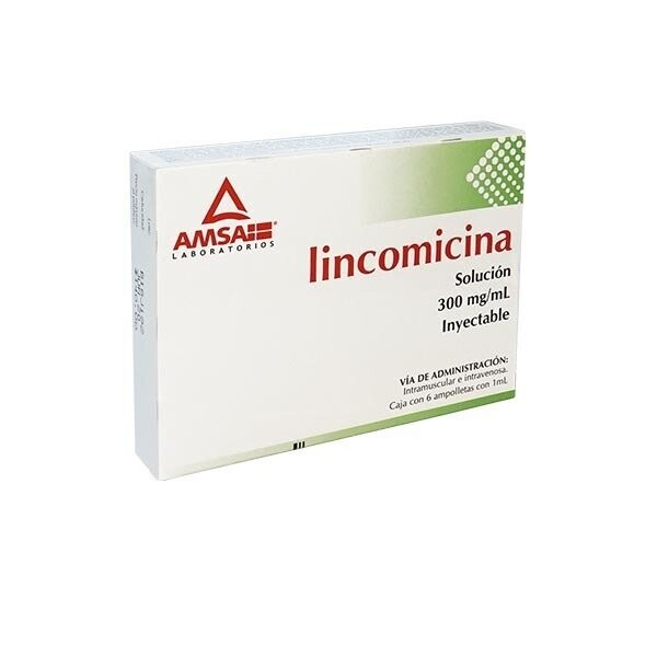 Lincomicina 300mg Solución Inyectable 6 Ampolletas